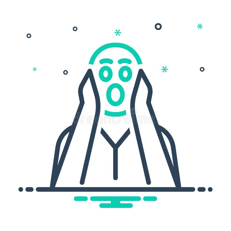 Mix Icon for Wow, Reaction and Surprise Stock Vector - Illustration of ...