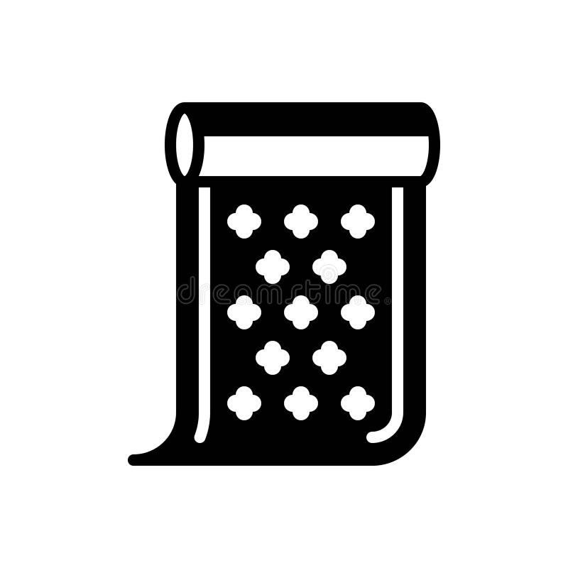 Black Solid Icon for Wrapping, Cloth and Exercise Stock Vector ...