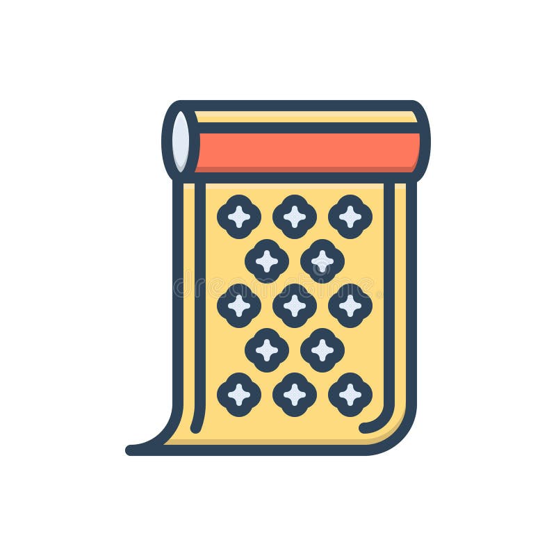 Color Illustration Icon for Wrapping, Cloth and Exercise Stock Vector ...