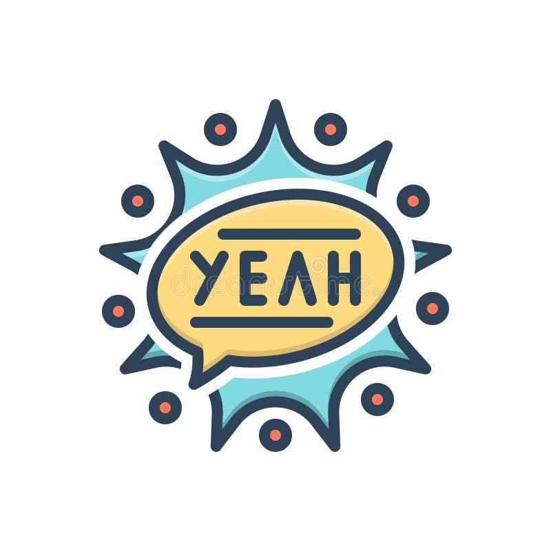 Yeah! Comic Speech Bubble. Vector Eps 10. Stock Vector - Illustration ...