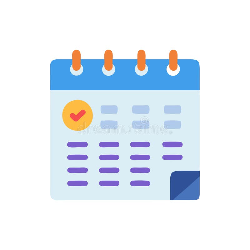 Icon for Yearly Planning stock vector. Illustration of activities ...