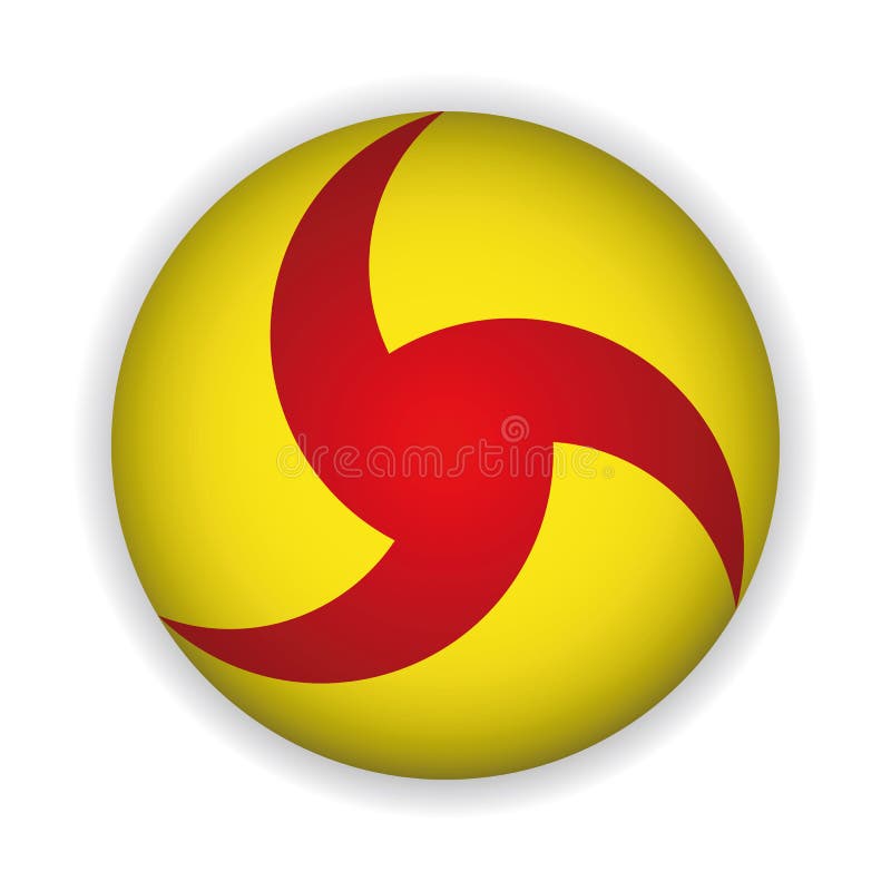 Icon yellow button stock vector. Illustration of multi - 78469782