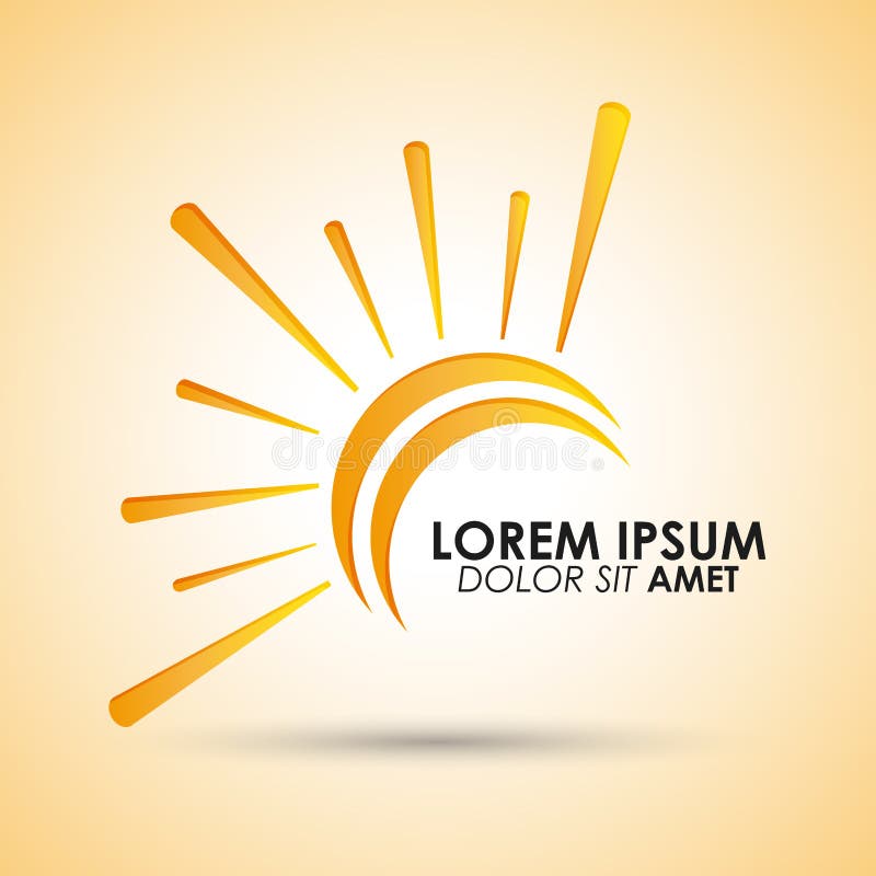 Icon of Yellow Sun, Illustration Stock Illustration - Illustration of ...