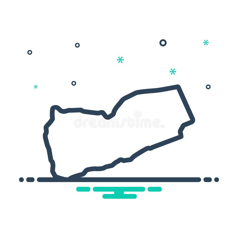 Mix Icon for Yemen, Map and Arab Stock Vector - Illustration of arab ...