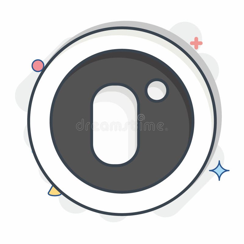 Icon Zero Point. Related To Air Conditioning Symbol. Comic Style ...