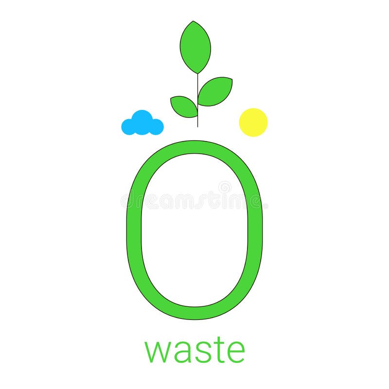 Icon Zero Waste, Sign of Recycling, Recycling, Eco Life, Eco-friendly ...