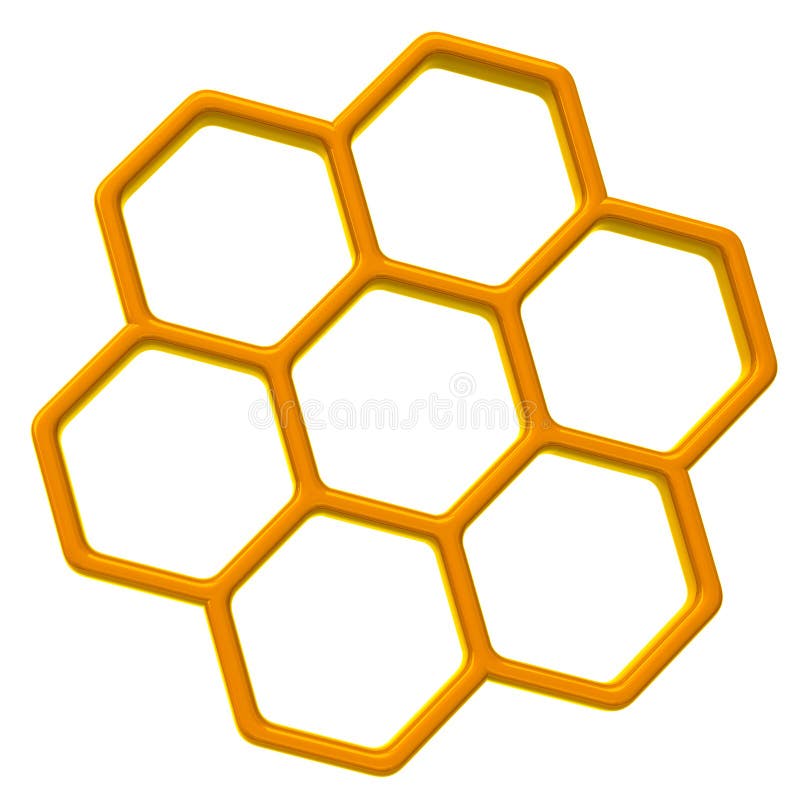 Icona 3d del favo illustrazione di stock. Illustrazione di estratto ...
