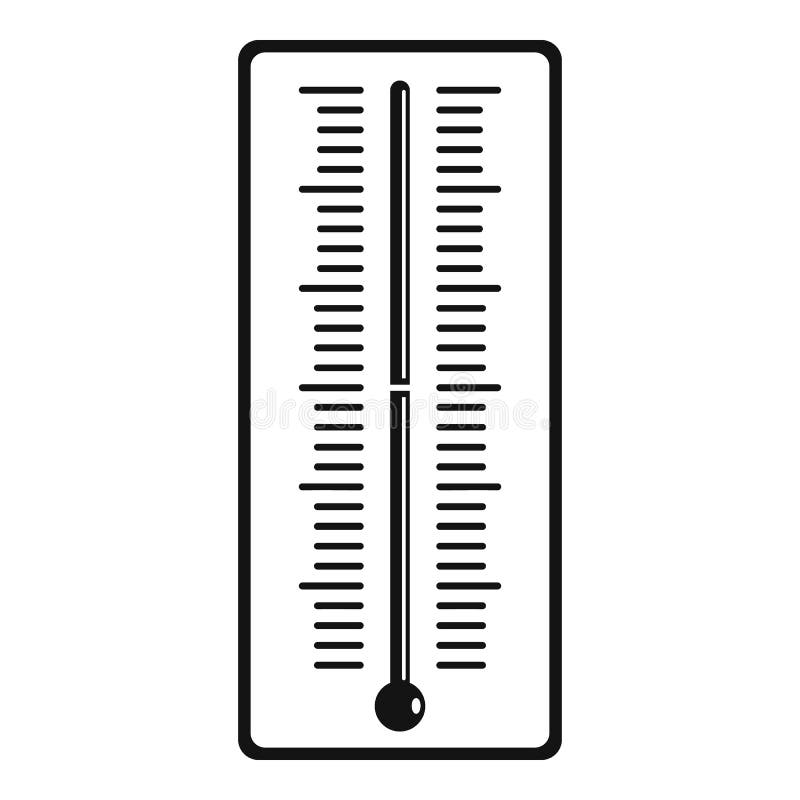 Icona All'aperto Del Termometro, Stile Semplice Illustrazione ...