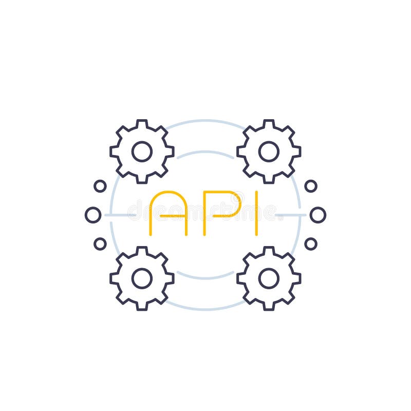Api, Icona Di Vettore Dell'Application Programming Interface ...