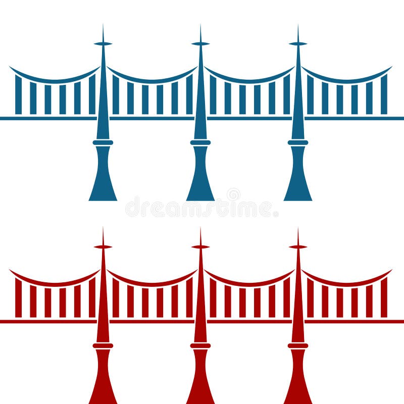 Icona astratta del ponte illustrazione vettoriale. Illustrazione di ...