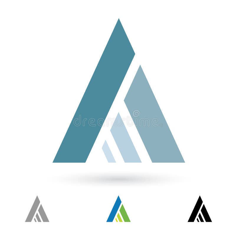 Icona Astratta Per La Lettera a Illustrazione Vettoriale ...