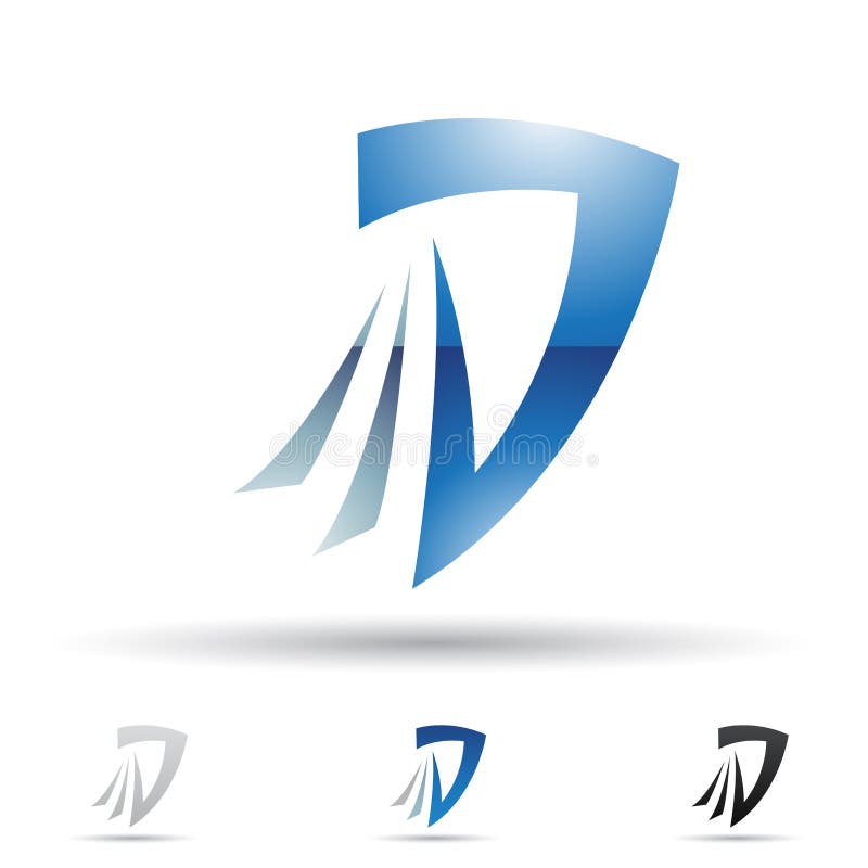 Icona Astratta Per La Lettera D Illustrazione Vettoriale ...