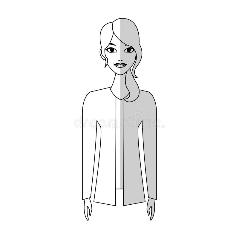 Icona bella della donna illustrazione di stock. Illustrazione di ...