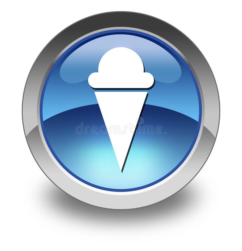 Icona, Bottone, Gelato Del Pittogramma Illustrazione di Stock ...