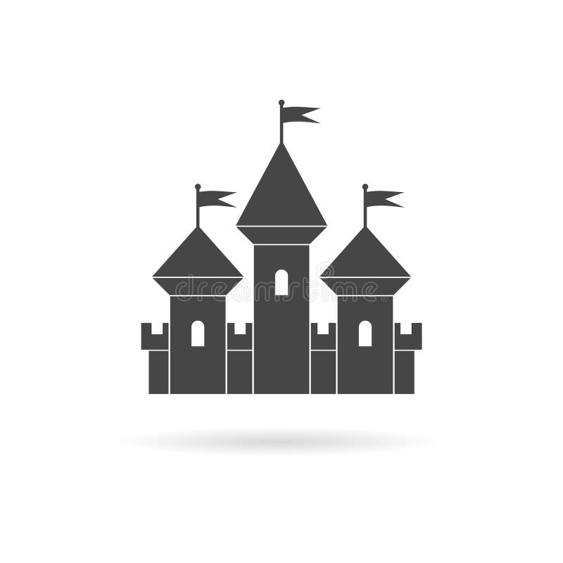 Icona Del Castello - Icone Di Vettore Messe Illustrazione Vettoriale ...