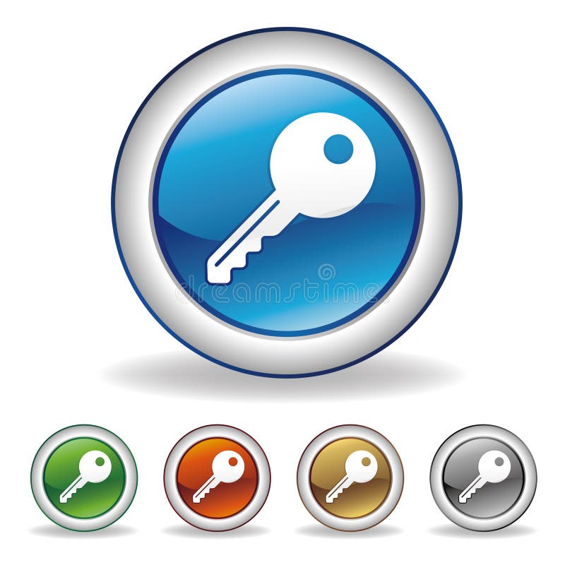 Icona chiave di vettore illustrazione vettoriale. Illustrazione di ...