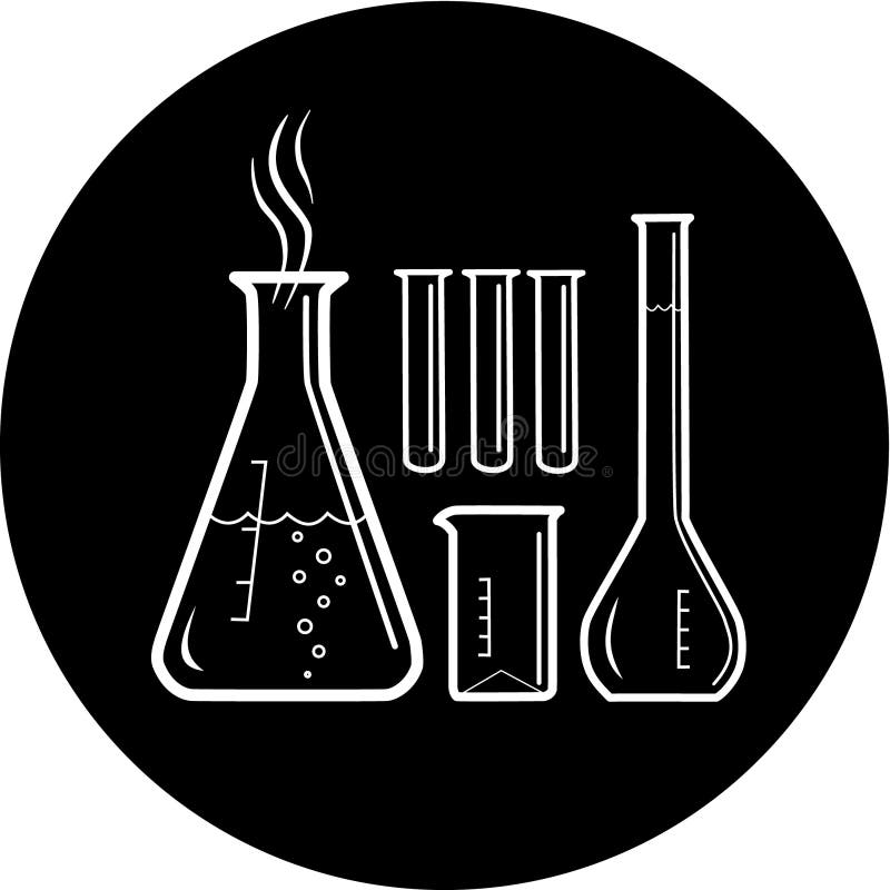 Icona Chimica Delle Provette Di Vettore Illustrazione Vettoriale ...