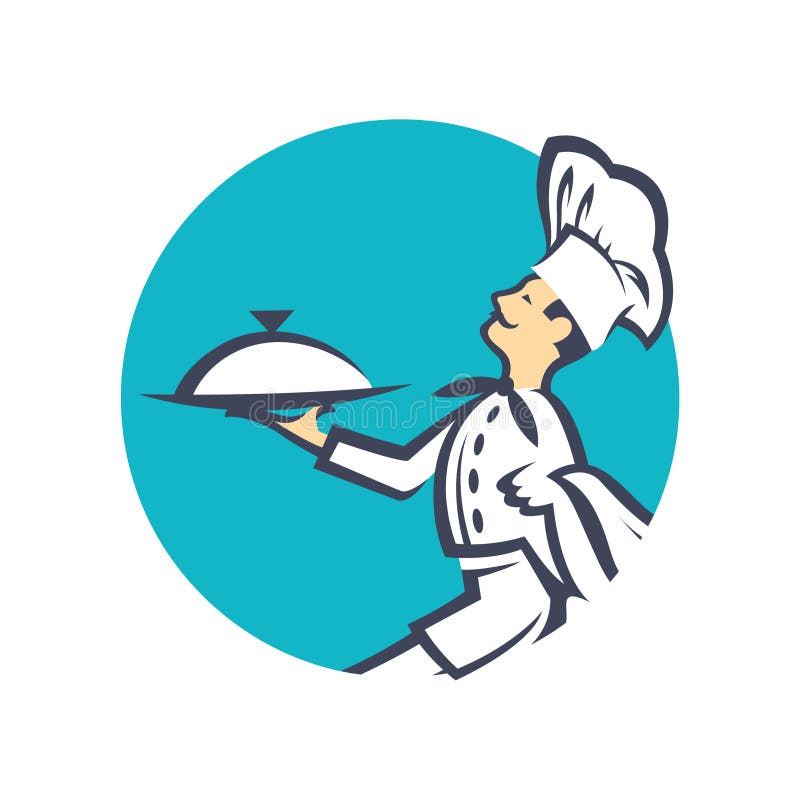 Icona con il cuoco unico illustrazione vettoriale. Illustrazione di ...