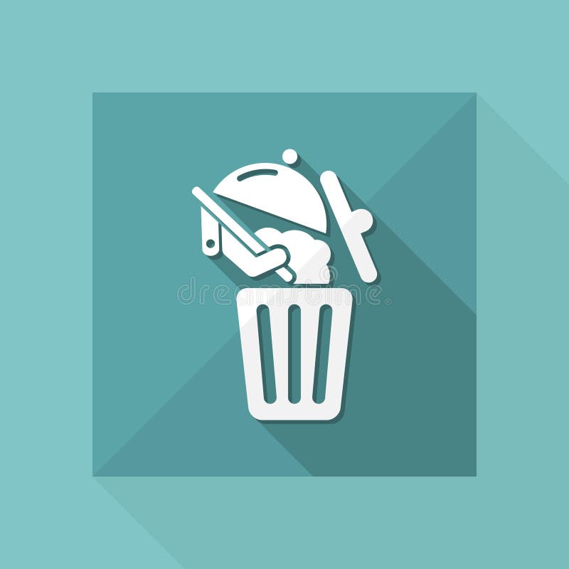 Icona Dei Rifiuti Dell'alimento Illustrazione Vettoriale ...