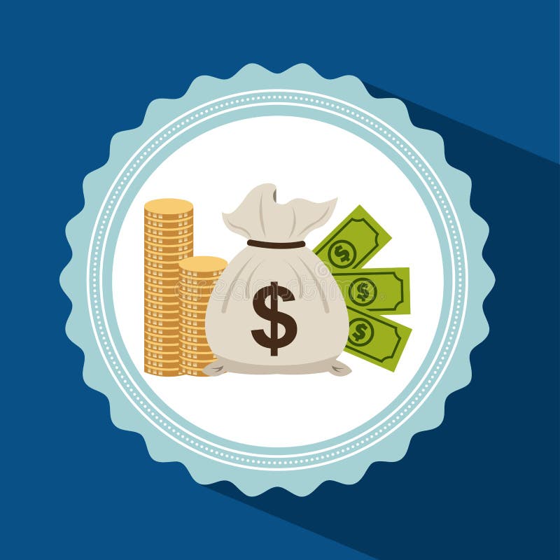 Icona dei soldi illustrazione vettoriale. Illustrazione di contanti ...