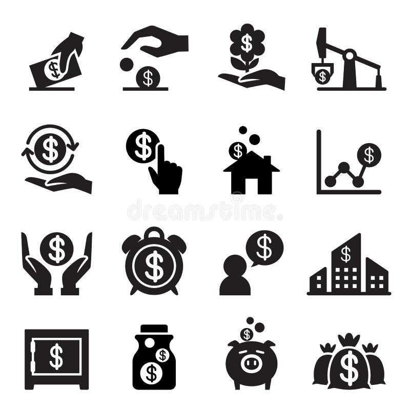 Icona Dei Soldi Di Risparmio Illustrazione di Stock - Illustrazione di ...