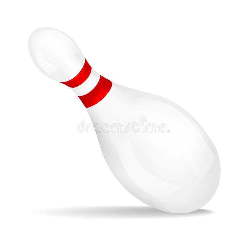 Icona Del Birillo Di Bowling, Stile Realistico Illustrazione Vettoriale ...