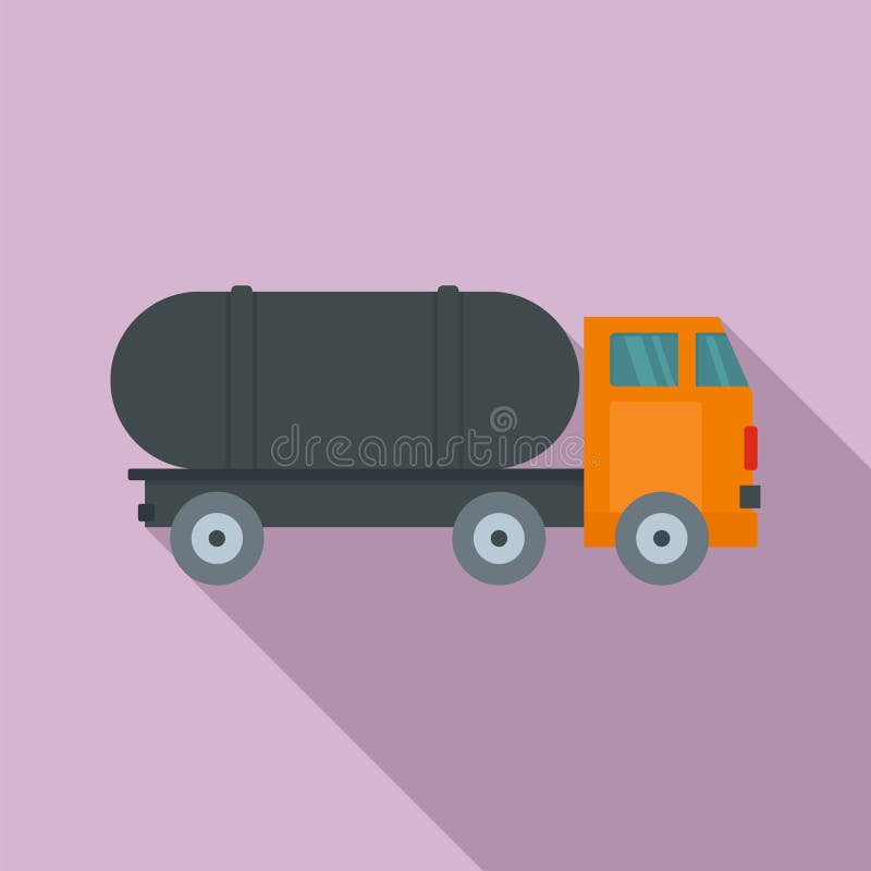 Icona Del Camion Cisterna, Stile Semplice Illustrazione Vettoriale ...
