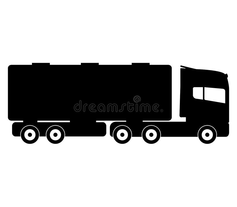 Icona Del Camion Illustrata Illustrazione di Stock - Illustrazione di ...