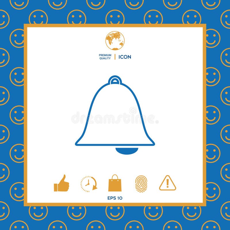 Icona Di Simbolo Del Campanello D'allarme Elementi Grafici Per La ...