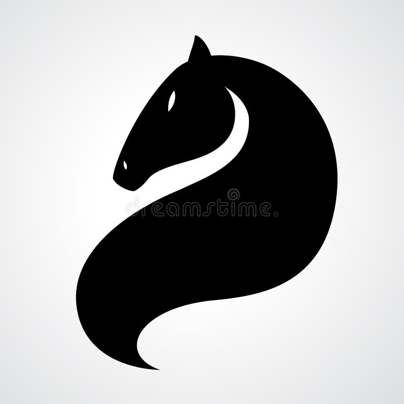 Icona del cavallo illustrazione vettoriale. Illustrazione di derby ...