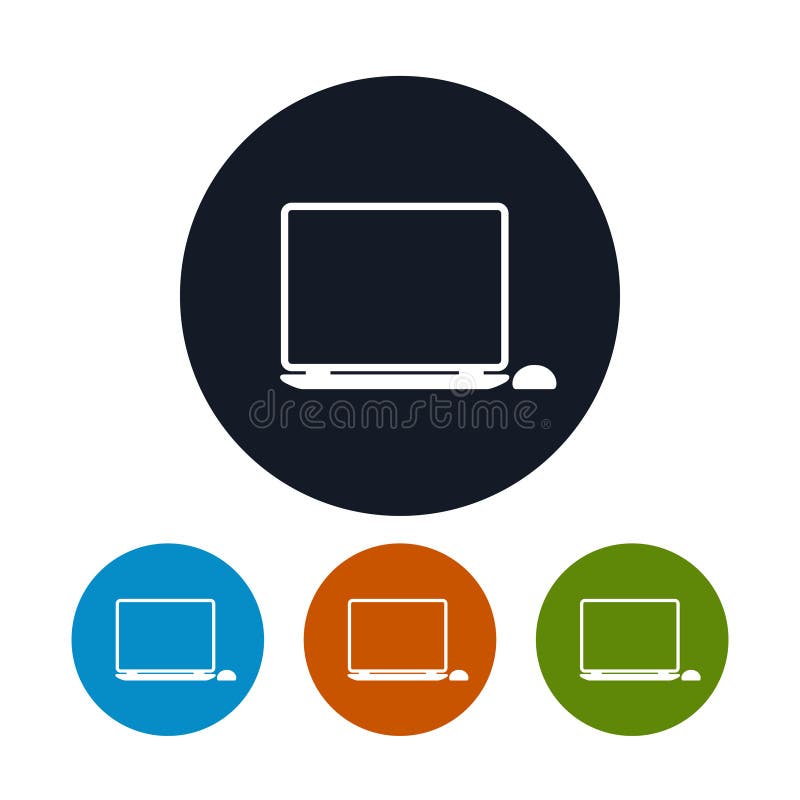 Icona Del Computer Portatile, Illustrazione Di Vettore Illustrazione ...