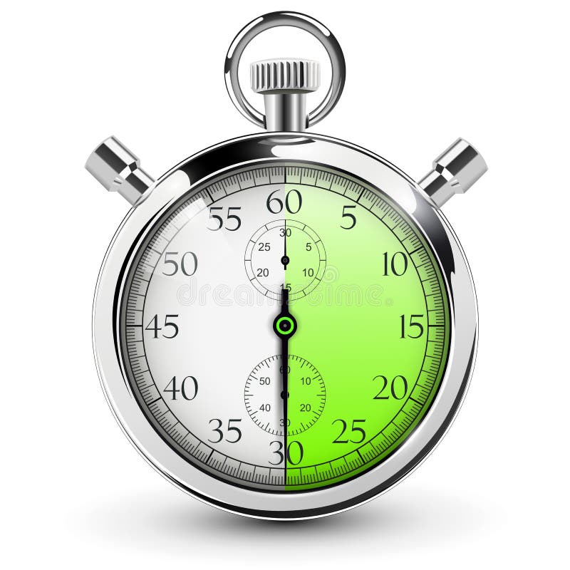 Icona del cronometro illustrazione vettoriale. Illustrazione di cromo ...