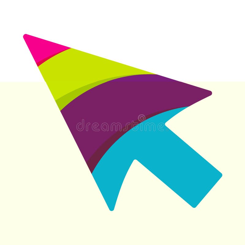 Cursore di web di colore illustrazione vettoriale. Illustrazione di ...