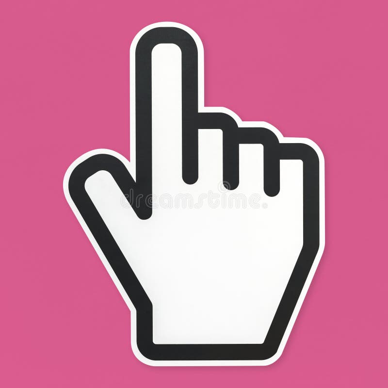 Cursore Della Freccia in Un Computer Immagine Stock - Immagine di ...