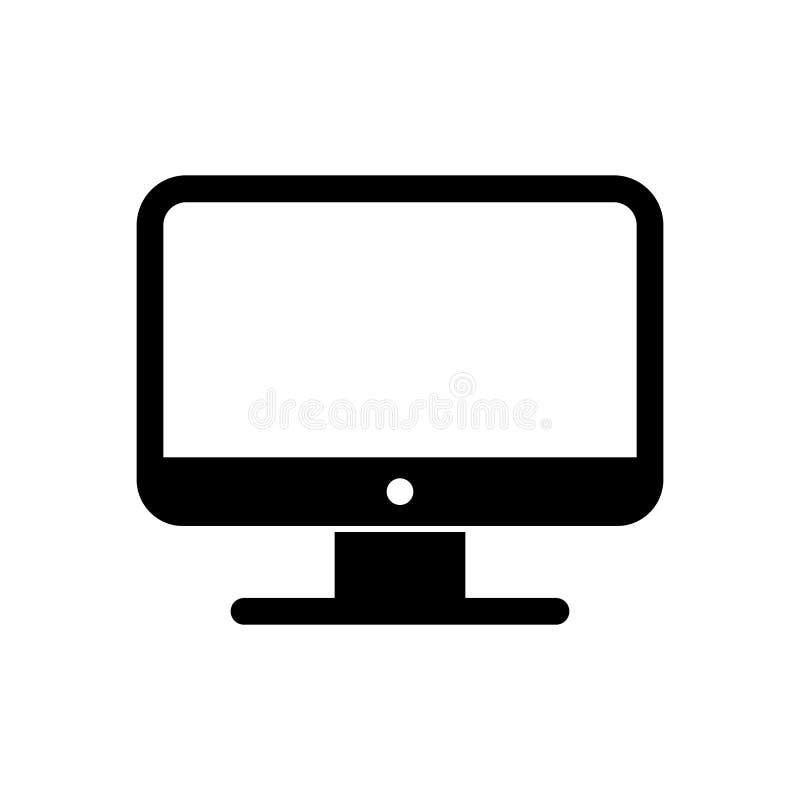 Icona Del Computer Desktop. Simbolo Dello Schermo Del Computer ...
