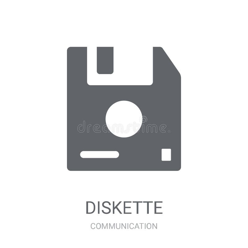 Segno E Simbolo Di Vettore Dell'icona Del Dischetto Isolati Su Fondo ...
