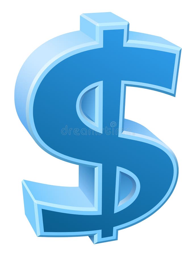 Icona del dollaro/vettore illustrazione vettoriale. Illustrazione di ...