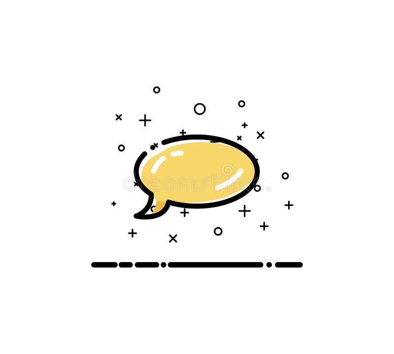 Icona del fumetto illustrazione vettoriale. Illustrazione di messaggio ...