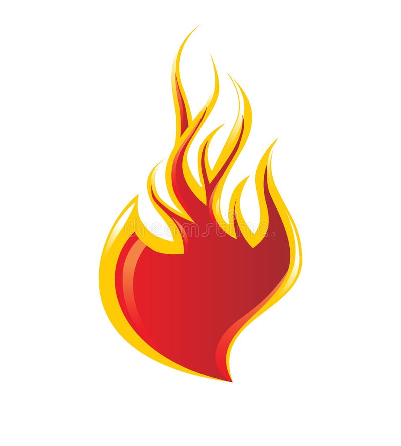 Icona di fuoco illustrazione vettoriale. Illustrazione di elementi ...