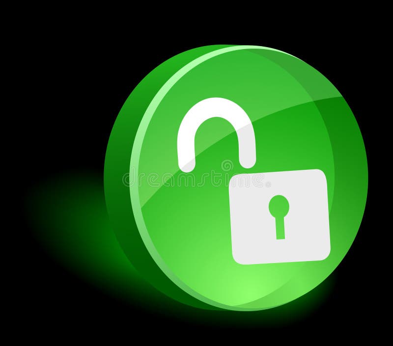 Icona lucchetto illustrazione vettoriale. Illustrazione di sfera - 11923222