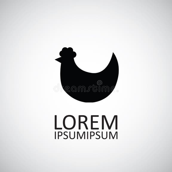 Icona di pollo illustrazione vettoriale. Illustrazione di podere - 53493948