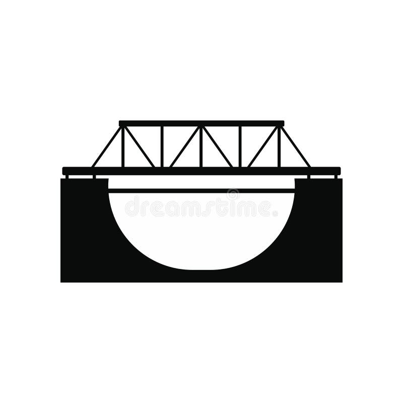 Icona Del Ponte Della Ferrovia Illustrazione Vettoriale - Illustrazione ...