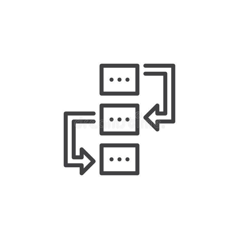 Linea Icona, Segno Di Vettore Del Profilo, Pittogramma Lineare Di ...