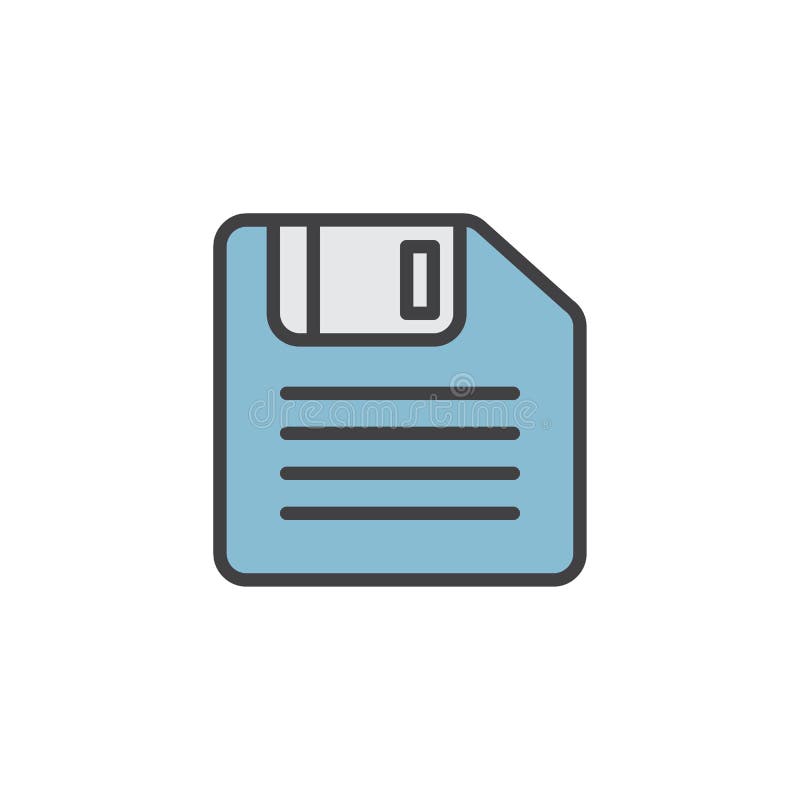 Linea a Disco Magnetico Icona, Segno Di Vettore Del Profilo ...