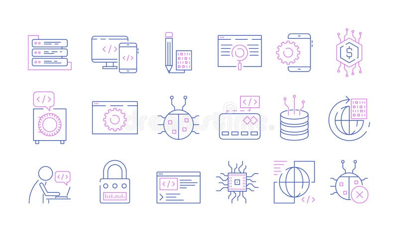 Programmatore, Illustrazione Di Vettore Del Lavoratore Di Tecnologia ...