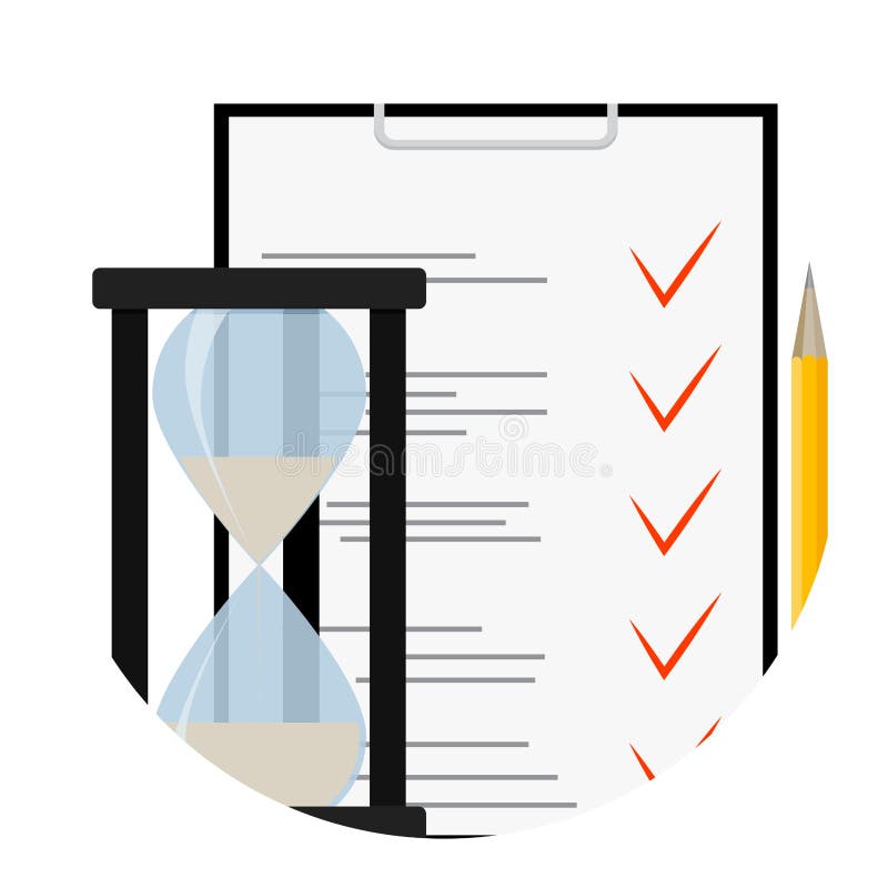 Icona Del Questionario Della Prova Dell'esame Illustrazione Vettoriale ...