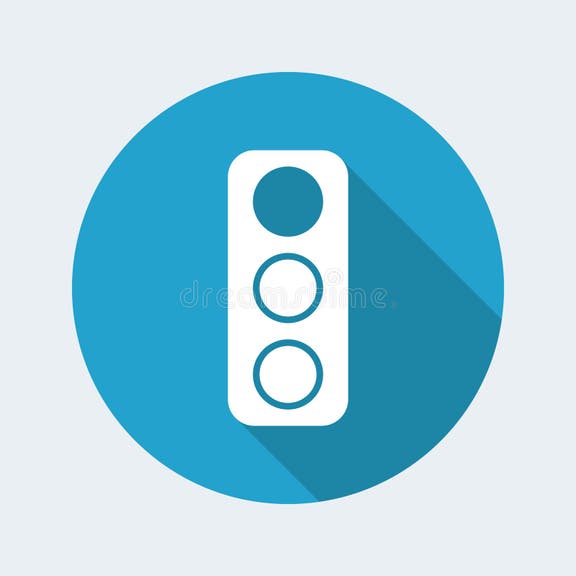 Icona del semaforo illustrazione vettoriale. Illustrazione di isolato ...