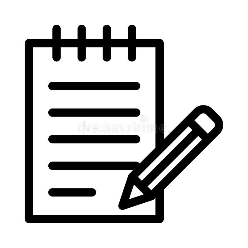 Icona Blocco Appunti Elemento Semplice Dell'insieme Delle Icone Della ...