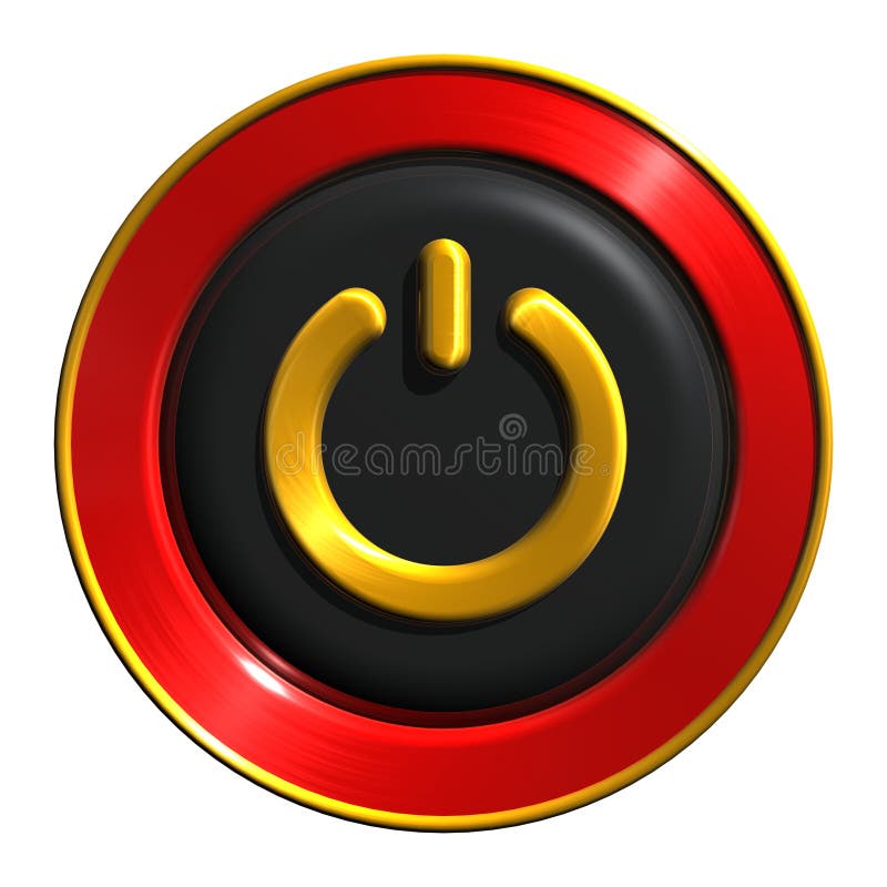 Icona del tasto di potenza illustrazione di stock. Illustrazione di ...