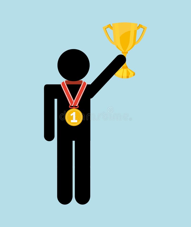 Icona del vincitore illustrazione di stock. Illustrazione di ...